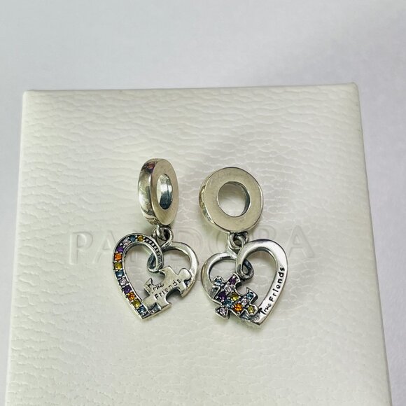 Pandora | Jewelry | Pandora Puzzle Piece Hearts Splittable Friendship ...